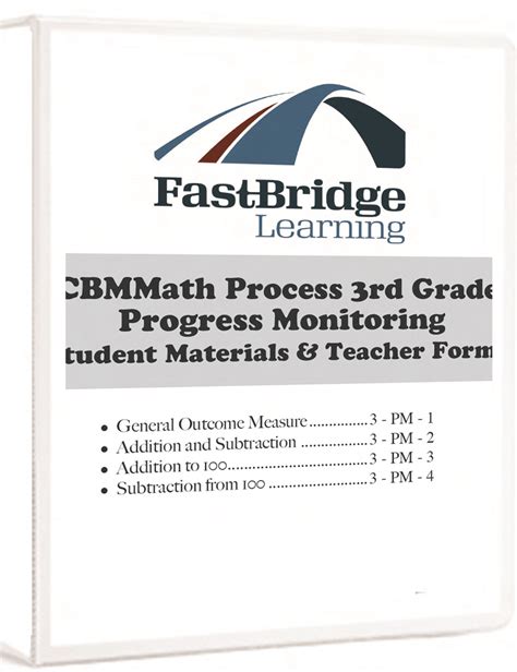 Fastbridge Math Assessment Progress Monitoring Binders Creative Services E Store