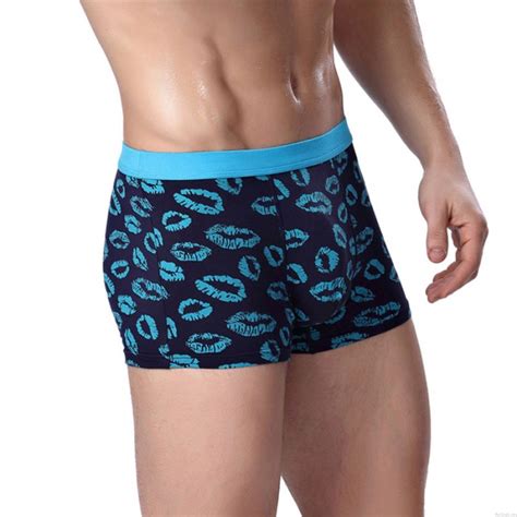 Malla Con Estampado De Labios Sexy Talla Extra Tanga Lencería Boxers