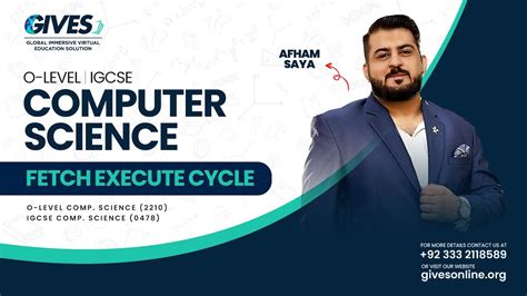 O Level Gcseigcse Computer Science Fetch Execute Cycle Sir Afham