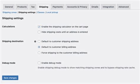 Configuring WooCommerce Settings Documentation WooCommerce