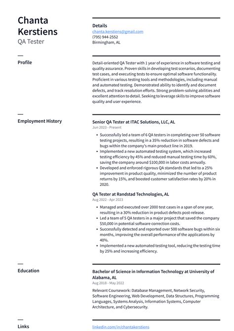 Twitter QA Tester Resume Examples ResumeCat