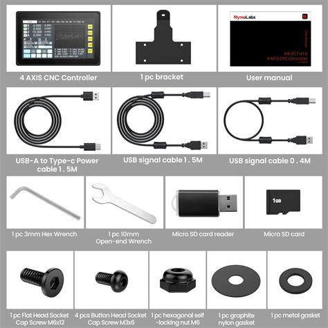 Nymolabs 4 Axis Offline Grbl Control Module With 7inch Ips Touch Screen