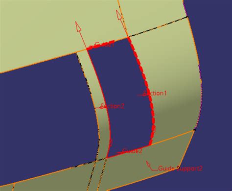 X Multi Sections Surface 4 Geometric Loft Operator A Guide Does Not Intersect One Profile Or