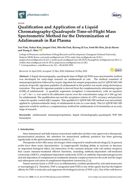 Validation Sop Gcms Pdf Mass Spectrometry Monoclonal Antibody