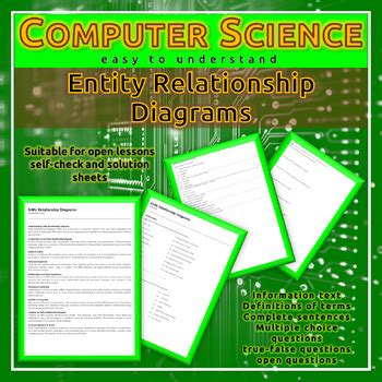 Easy COMPUTER SCIENCE Entity Relationship Diagrams Infotext Exercises