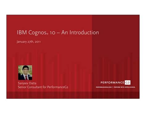 Ibm Cognos 10 An Introduction Ppt