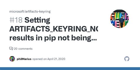 setting artifacts keyring noninteractive mode true results in pip not