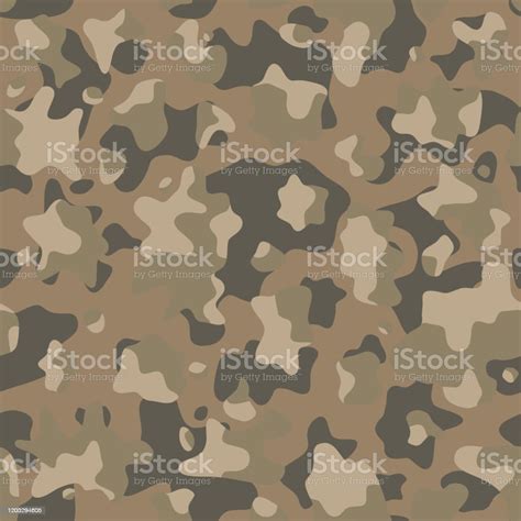 브라운 베이지 색 위장 이음새가 있는 패턴 현대 군사 카모 질감 사막 마스킹 색상입니다 스톡 벡터 일러스트레이션입니다 Militarism에 대한 스톡 벡터 아트 및 기타