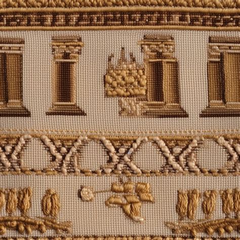 Premium Ai Image A Close Up Of A Pattern With Columns And Columns