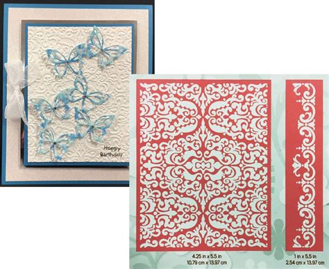 Cuttlebug Embossing Folders Reflected Damask Anna Griffin Embossing Folder Set Ebay