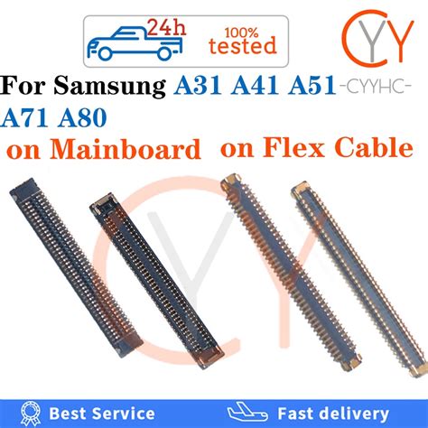 ใหม ปลกเชอมตอหนาจอ LCD FPC 78pin สาหรบ Samsung Galaxy A31 A315F A41 A51 A515F A71 A80 1