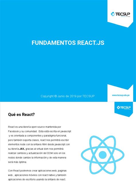 Fundamentos React Js Pdf Modelo De Objeto De Documento Edad De