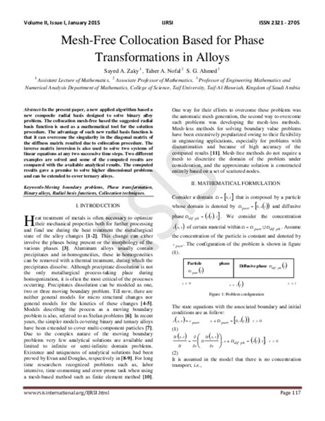 pdf mesh free collocation based for phase transformations in alloys