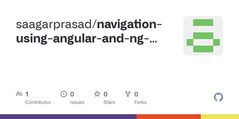 Github Saagarprasadnavigation Using Angular And Ng Route