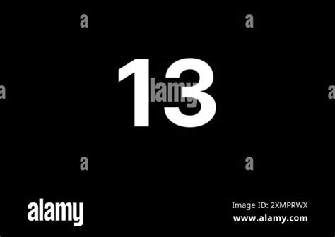 15 Second Countdown Timer For Intro On Black Background Modern Animation Video Backdrop