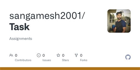 GitHub Sangamesh Task Assignments