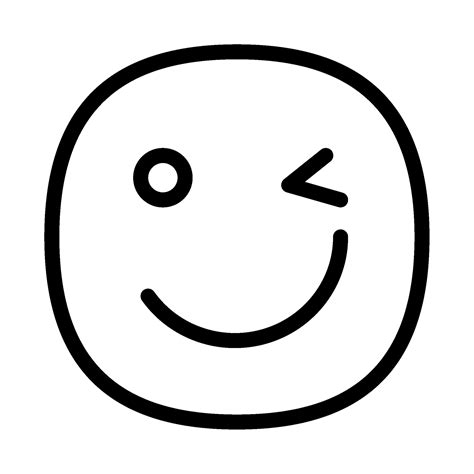 Wink Icon Outline Style Vector Art At Vecteezy Wink Icon Outline Style Vector Art At Vecteezy