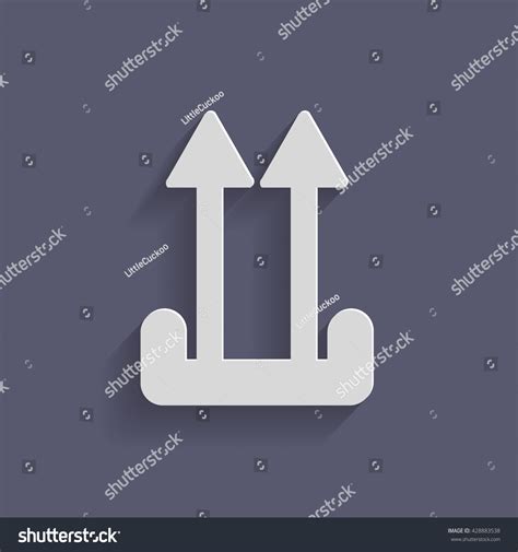 Fragile Symbol Arrow Logistic Icon Stock Vector Royalty Free