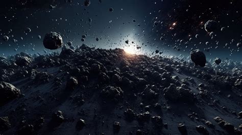 Asteroids Mesmerizing Asteroid Field In Stunning 3d Render Backgrounds