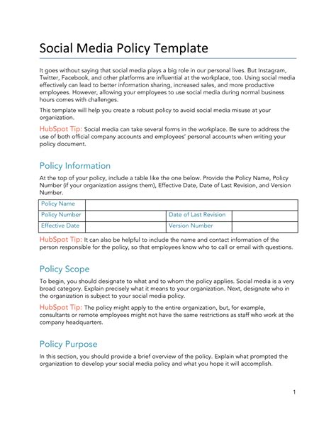 Policy Template Examples