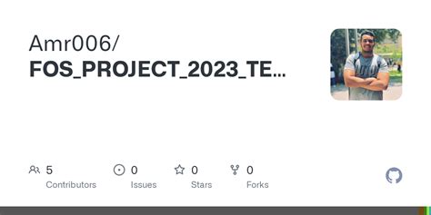 github amr006 fos project 2023 template