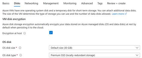 Enable End To End Encryption Using Encryption At Host Azure Portal