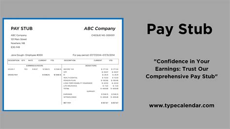 Blank Paycheck Stub Template