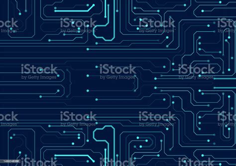 Abstract Circuit Board Background Stock Illustration Download Image