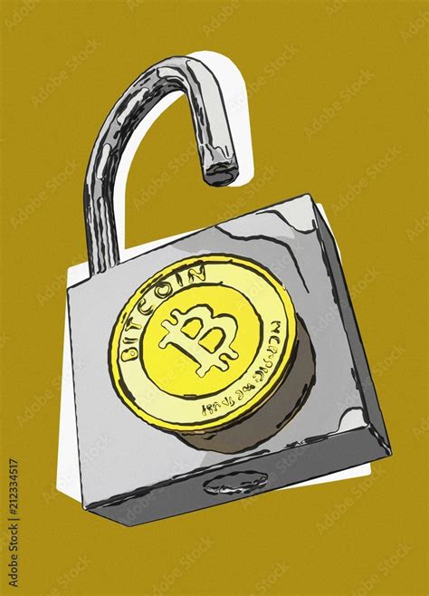 Bitcoin Security Conceptual Illustration Stock Photo Adobe Stock