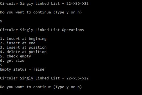 Java Program To Circular Singly Linked List Kashipara