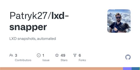 Github Patryk27lxd Snapper Lxd Snapshots Automated