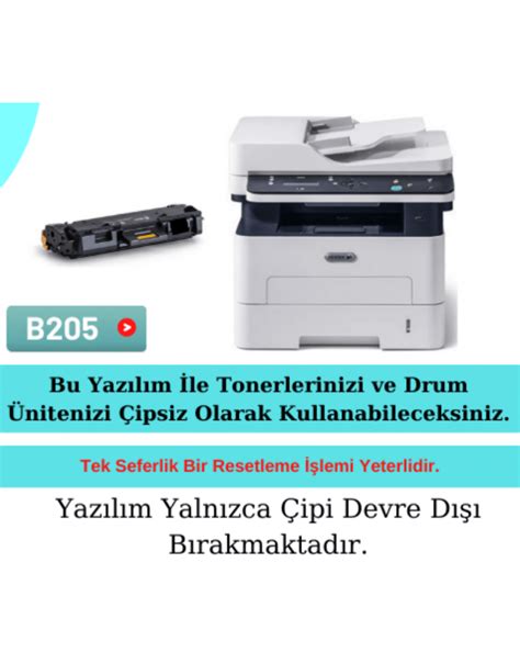 Xerox B205 Yazıcı Resetleme Chip Reset - Yazıcı Reset