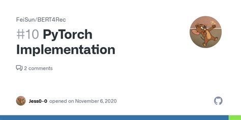 pytorch implementation · issue 10 · feisun bert4rec · github