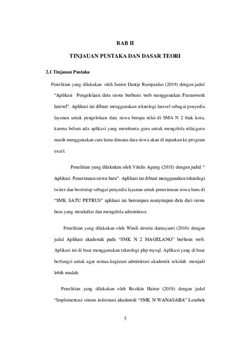 Pdf Implementasi Framework Laravel Pada Pengelolaan Data Nilai Dan Presensi Pondok Pesantren