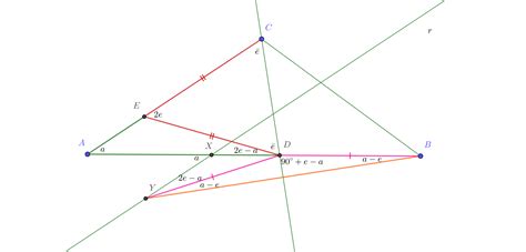 Geometry Three Equal Segments On This Angle Explanation For Solution