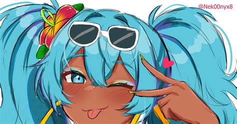 ブラジリアンミク Brazilian Miku Nek00nyx8 💜のイラスト Pixiv