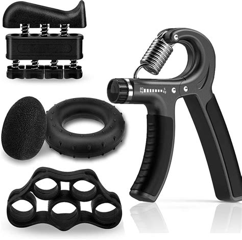 Kit Con 5 Artículos Para Fortalecer Antebrazos Hand Grip Regulable 5
