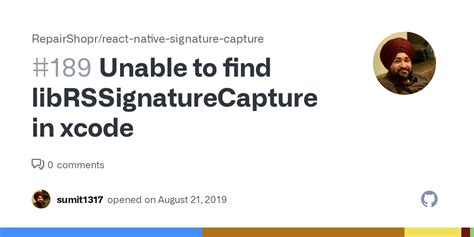 Unable To Find LibRSSignatureCapture In Xcode Issue RepairShopr React Native Signature