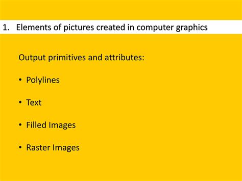 Computer Graphics Cs Ppt