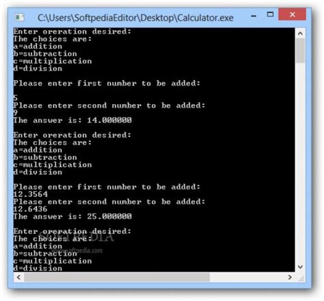 Text Based Calculator Download Softpedia