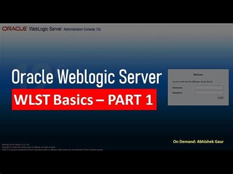 digi talk on linkedin weblogic server wlst basics part 1