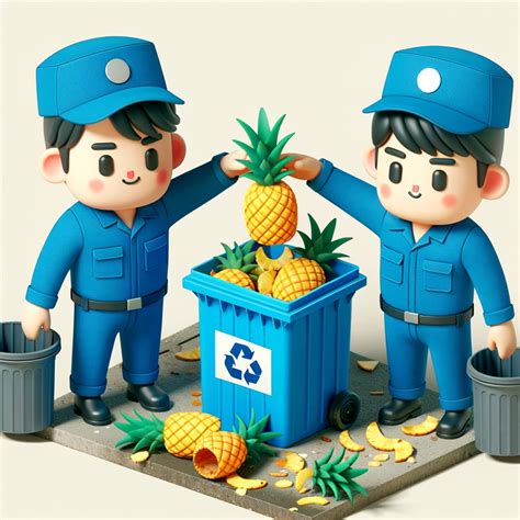 파인애플껍질 버리는 방법버리는법 버리기 버리는법 꿀팁 쓰레기 백과사전 우아한정리 우정