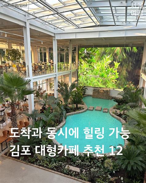 서울여행 공식인스타 서울맛집 서울핫플 서울가볼만한곳 탁 트인 공간 보기만해도 힐링되는💚 김포 대형 카페 모음 12 신상 위주 김포카페 김포대형카페