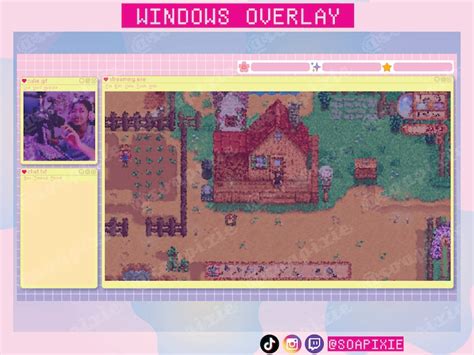 Windows Grid Stream Overlay Twitch Discord Youtube Etsy UK