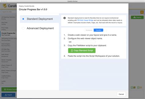 How To Add Javascript Bundles To Filemaker With Carafe Kitchen