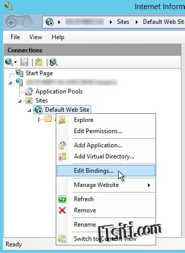 How To Change Default Port For IIS Internet Information Services Manager