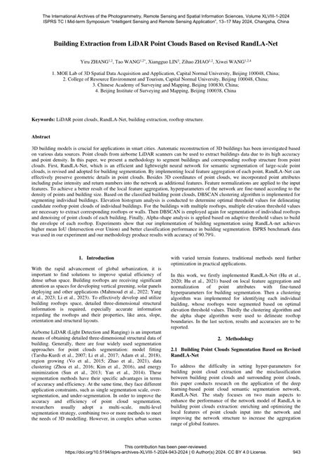 PDF Building Extraction From LiDAR Point Clouds Based On Revised