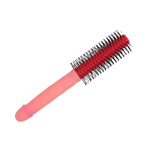 1pc Hair Combs Premium Durable Funny Penis Shaped Plastic Portable Sex Toy Hairbrush Comb For