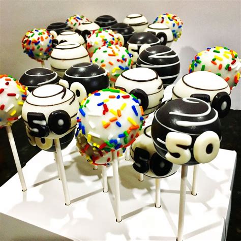 50th Birthday Cake Pops