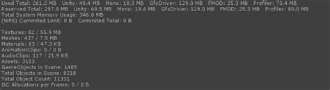 memory profiling question used total vs total system memory usage